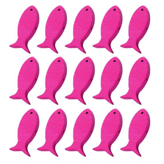 100 Pcs Fish Cutouts Small Wood Piece Artistic Decor Decorative Office ...