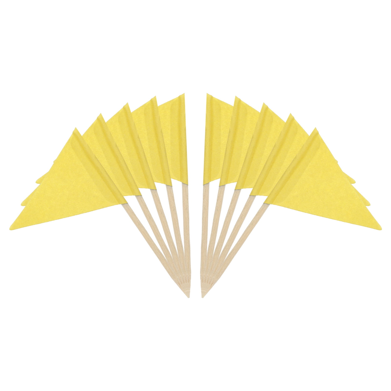 100 Pcs Flag Toothpicks Cake Toppers Cheese Markers Party Decor Colored ...