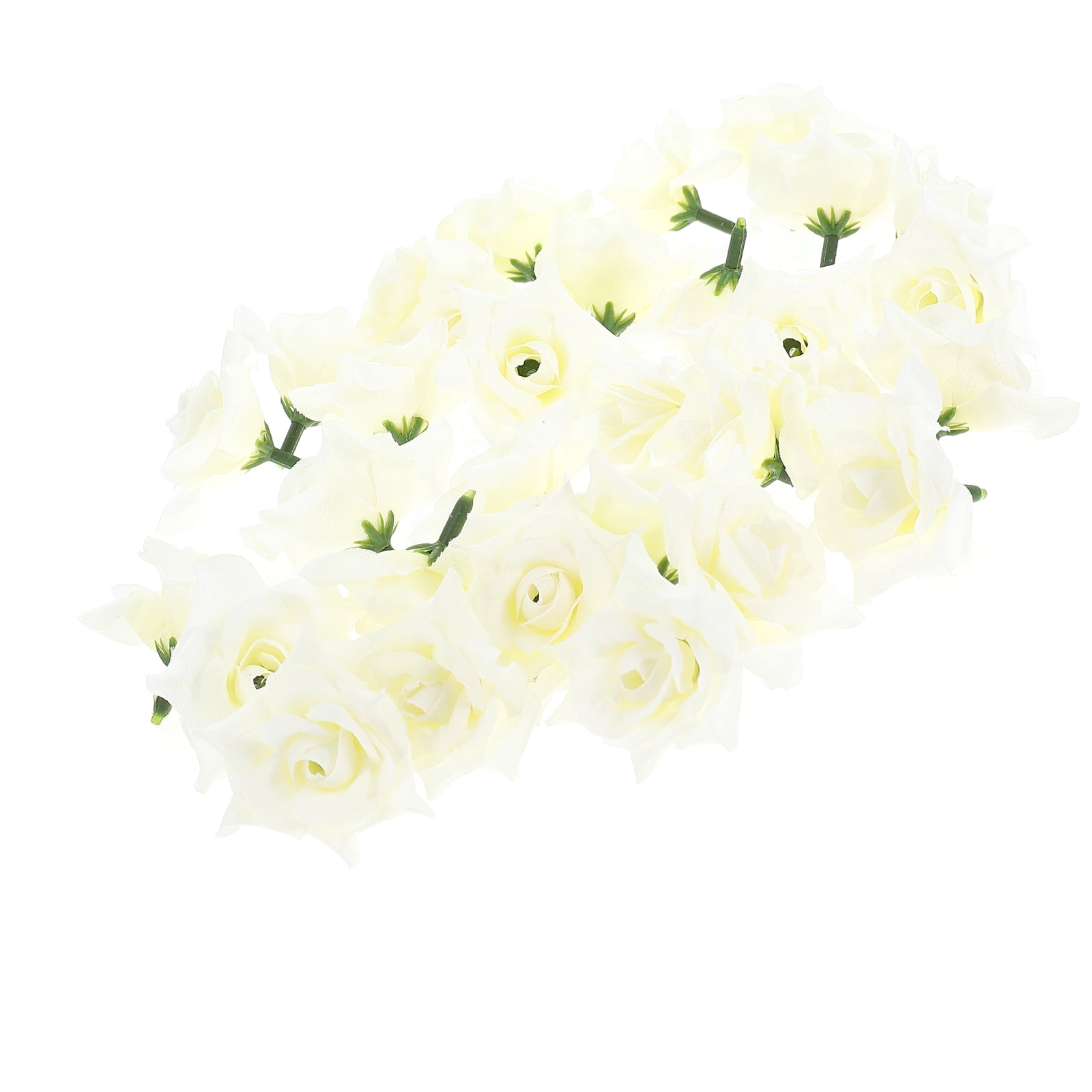 100 Pcs Flowers Simulation Rose Head Garland Making Bride - Walmart.com