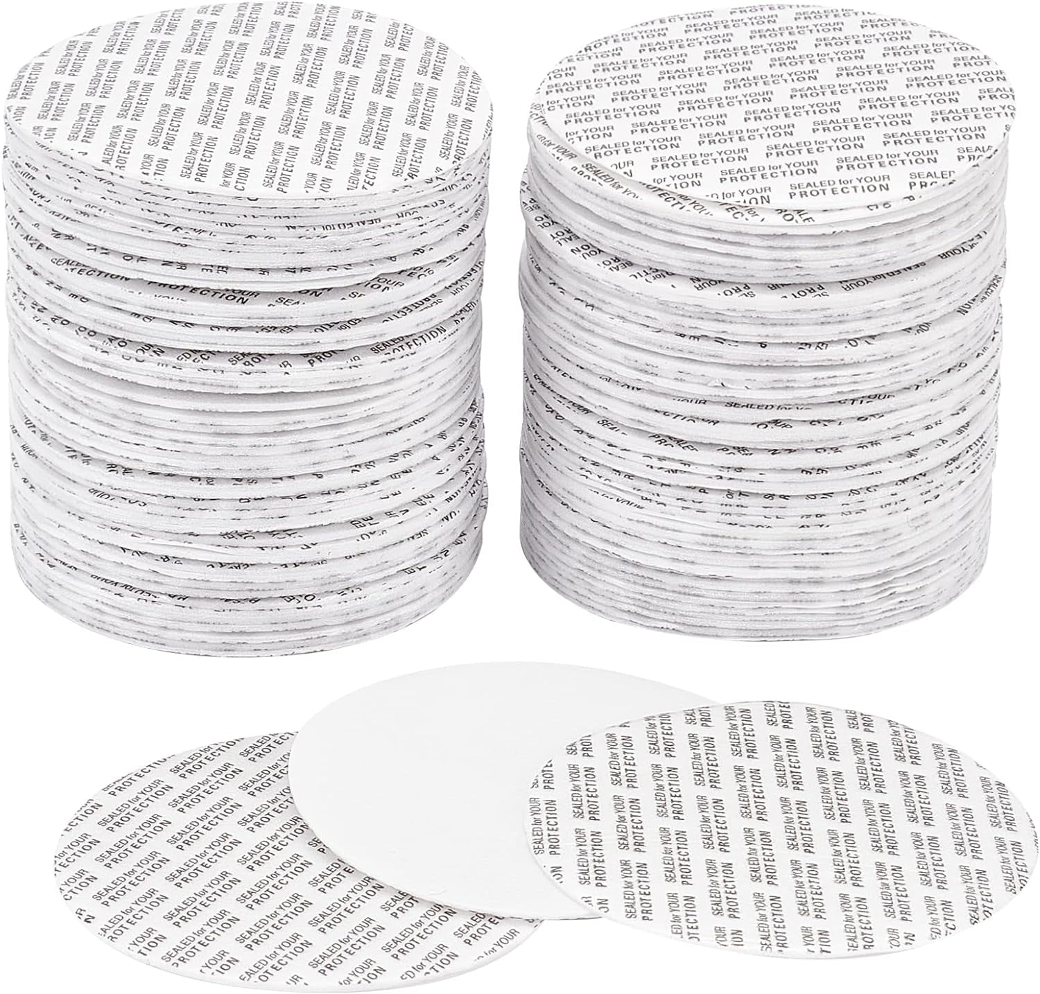 100 Pcs Foam Lid Liner 70mm Seal Liner Jar Sealer Bottle Seals ...