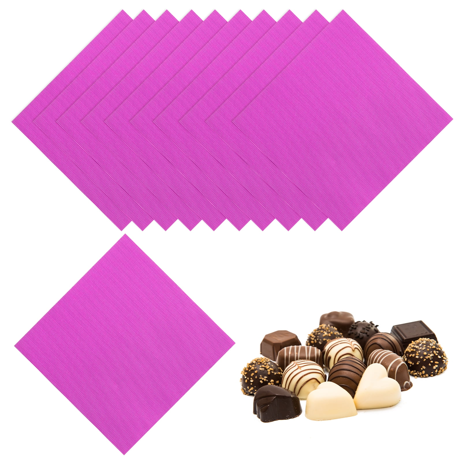 100 Pcs Foil Candy Wrappers, 4.7 x 4.7 Inch Chocolate Wrappers Square ...