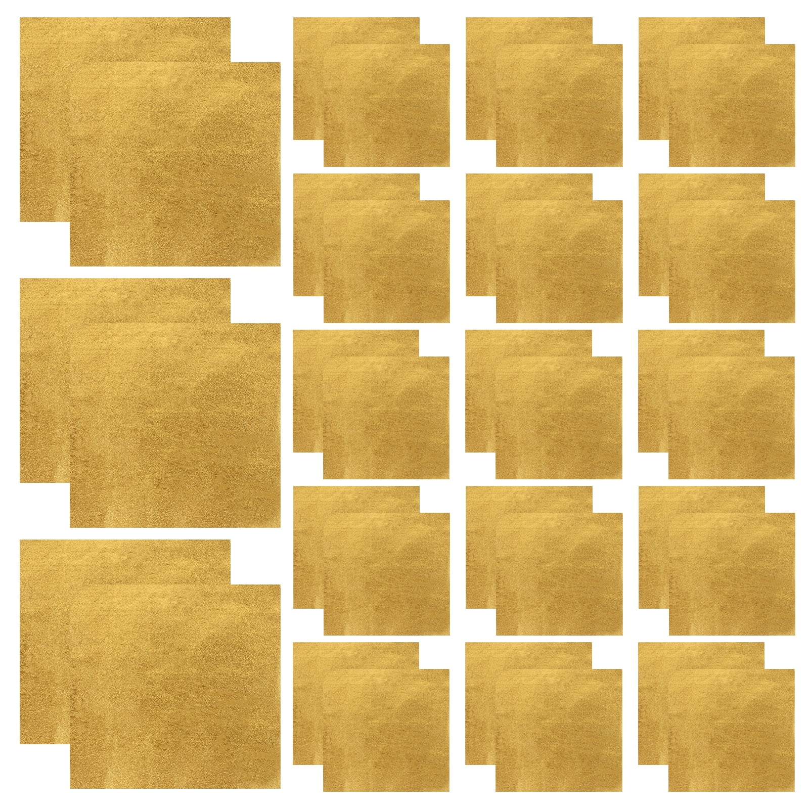 100 Pcs Food Packaging Chocolate Bars Gold Leaf Flakes Golden Candy ...