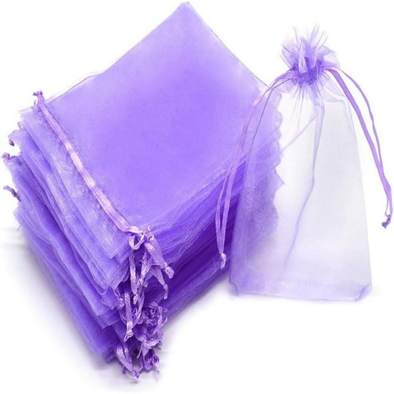 100 Pcs Fruit Bags 3.9x5.9'', 6.7x9'' Fruit Netting Bags Garden Netting ...