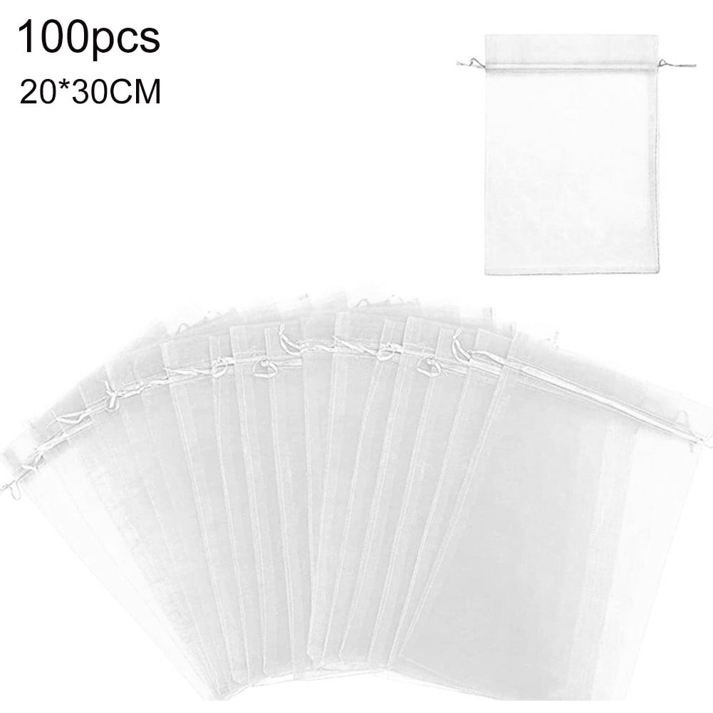 100 Pcs Fruit Protection Bags Fruit Netting Bags For Fruit Trees With ...