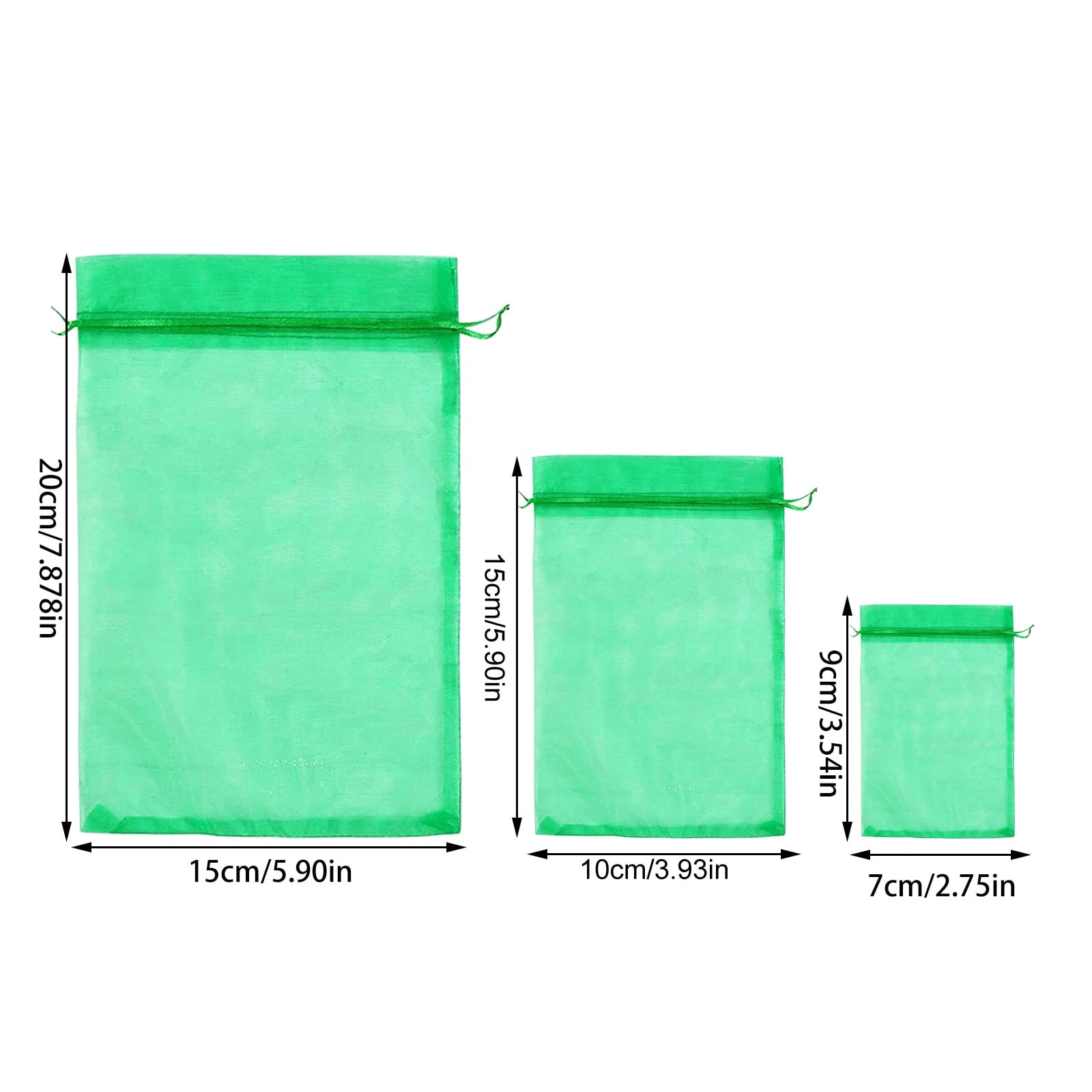 100 Pcs Fruit Protection Bags, Insects Mosquito Bug Net Barrier Bag ...