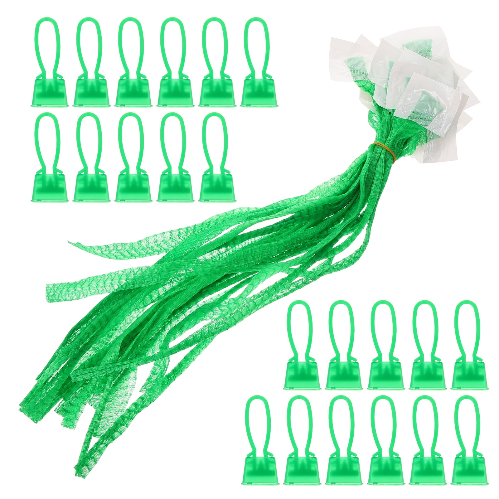 100 Pcs Fruit and Vegetable Portable Mesh Bag Fruits Vegetables ...