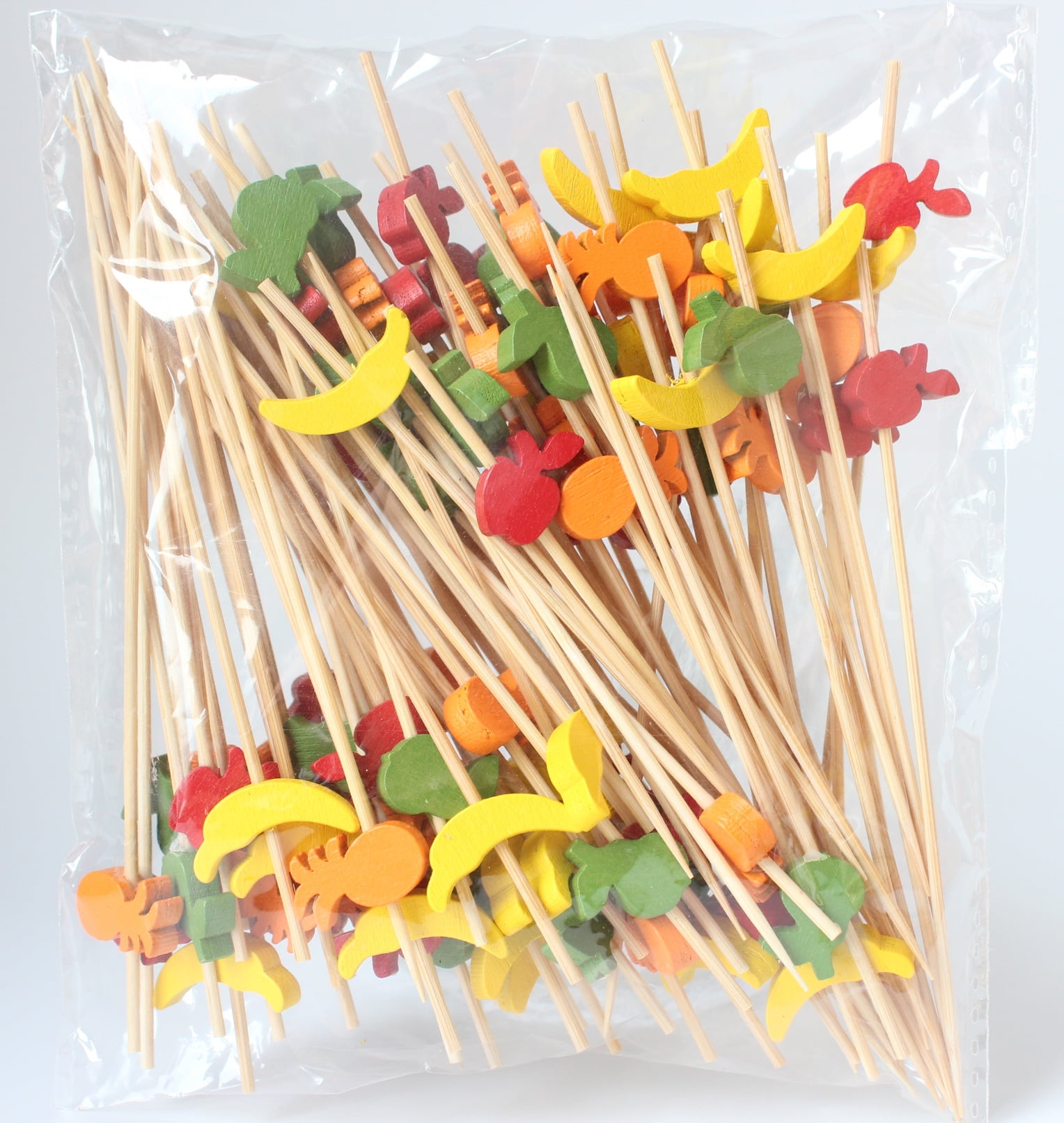 100 Pcs Fruits Toothpicks Watermelon Pineapple Leaf Cocktail Toothpicks ...