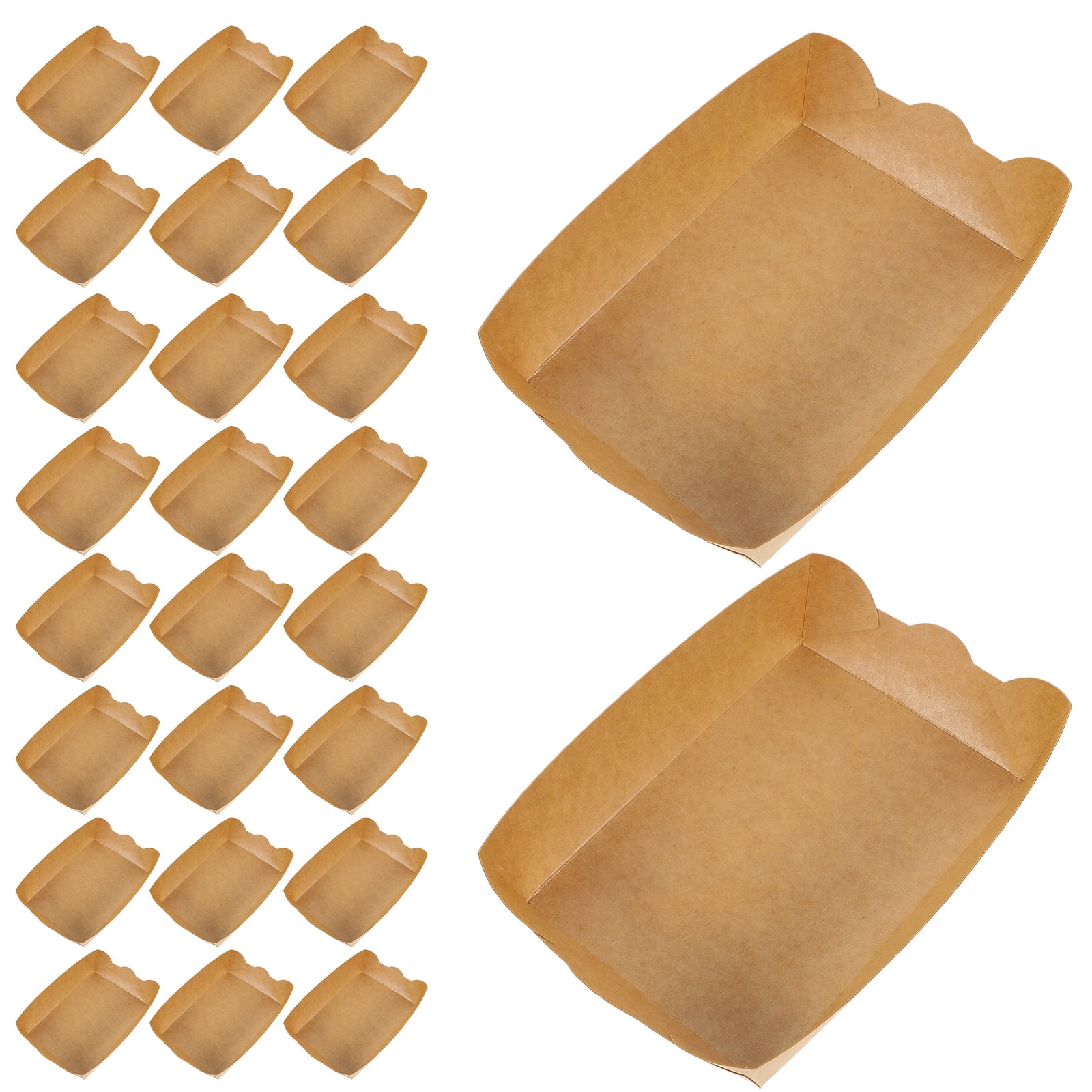 100 Pcs Frying Food Container Popcorn Condiments Containers Catering ...