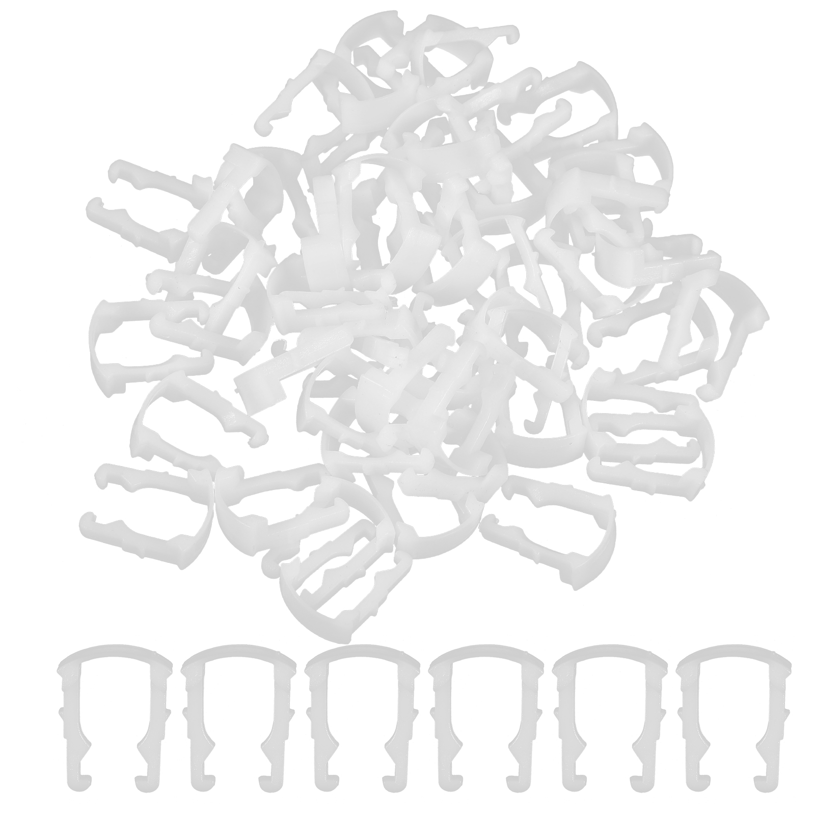 100 Pcs Fuel Filter Clamps Plastic Hose Clip Buckle Car Automotive ...