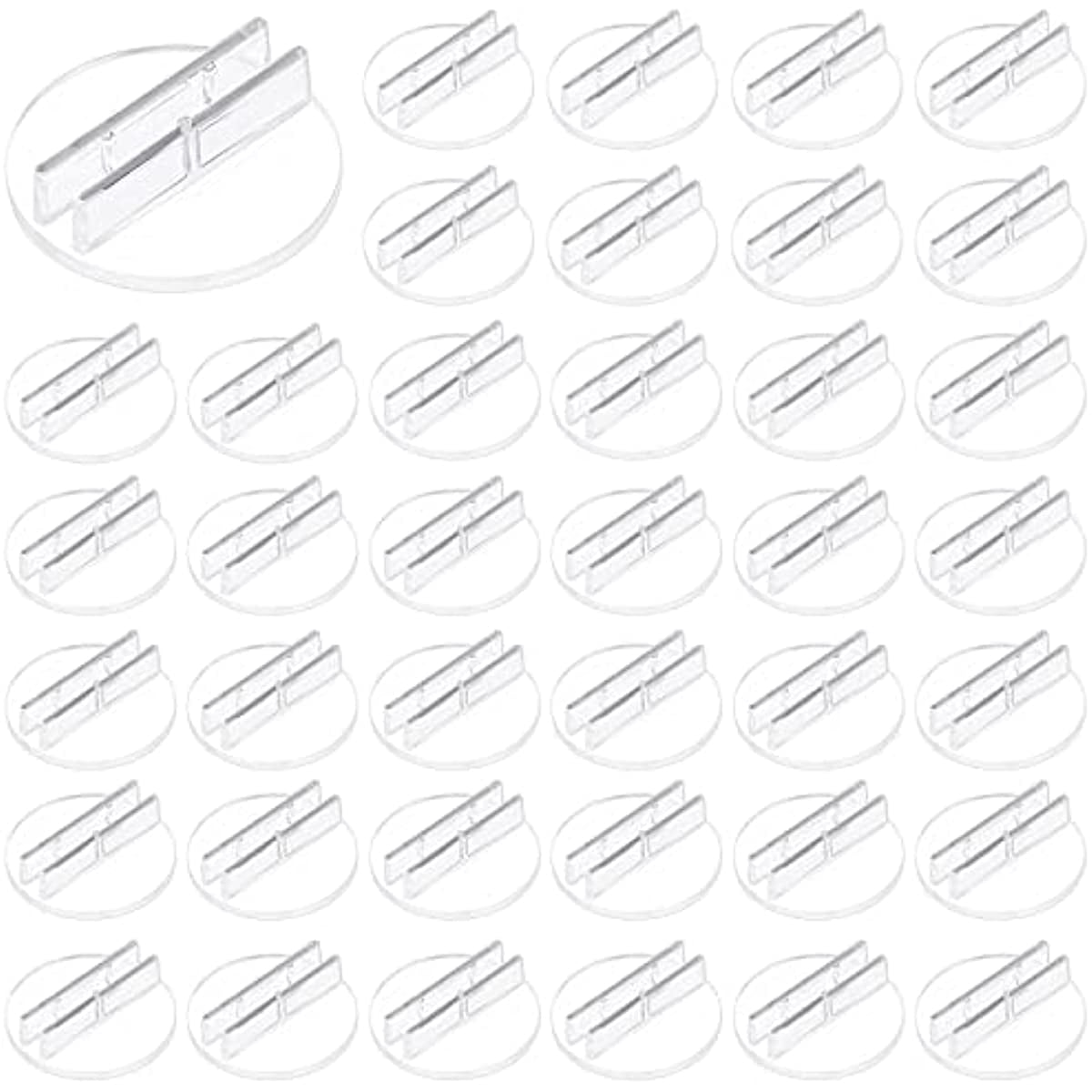 100 Pcs Game Card Stands Translucent Props Paper Board Card Stands ...