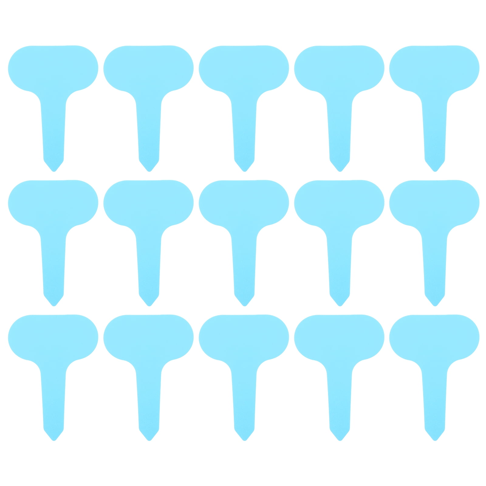 100 Pcs Garden Label Stakes Potted Plant Sign Plant Labeling 7X5CM Blue ...