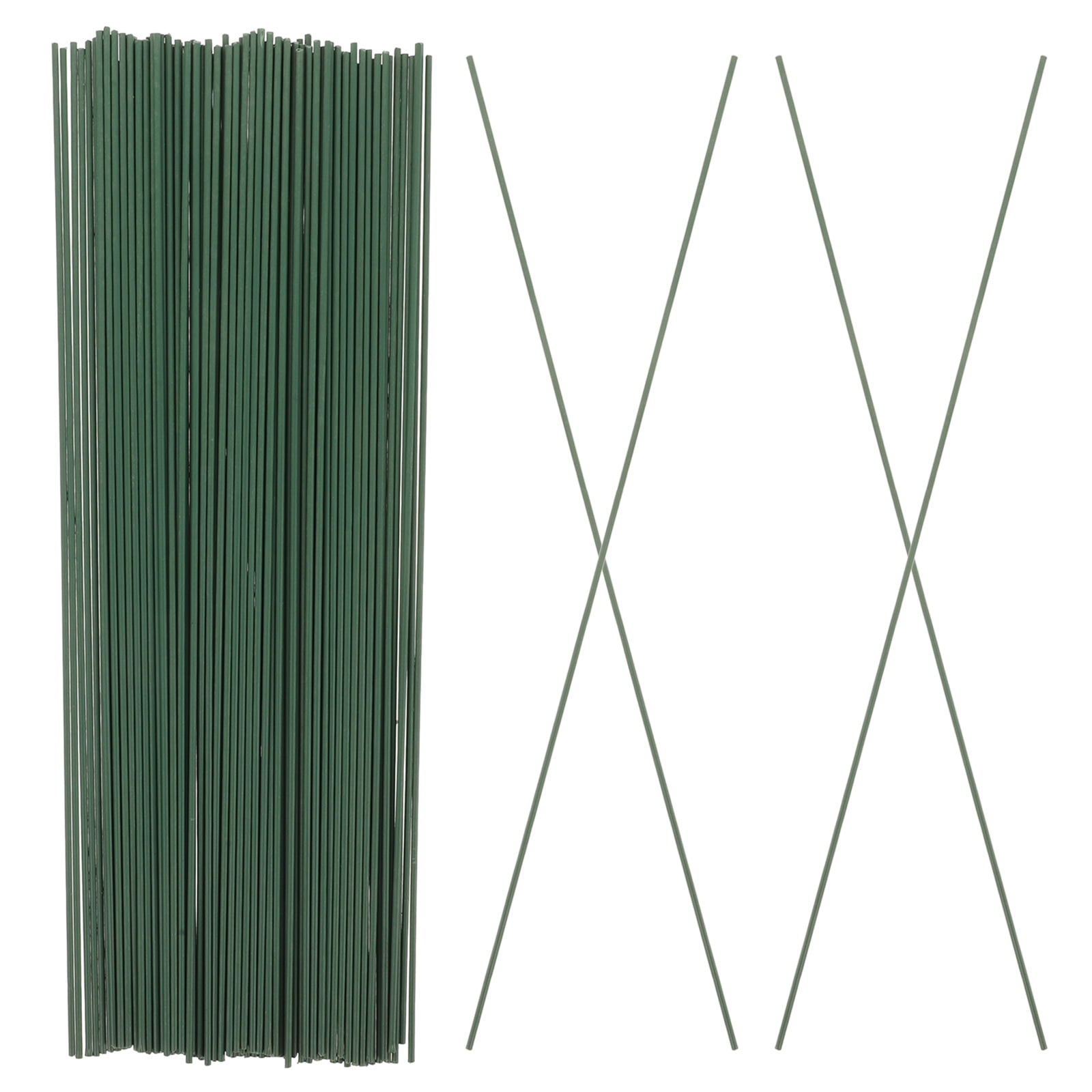 100 Pcs Garden Wire Pcs Flower Stem Artificial Flower Stem 30X0.2cm ...