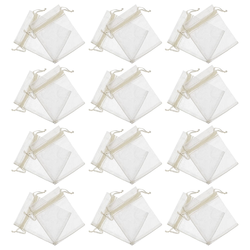 100 Pcs Gift Bag Drawstring Bags Small Baggies Christmas Treats Size ...