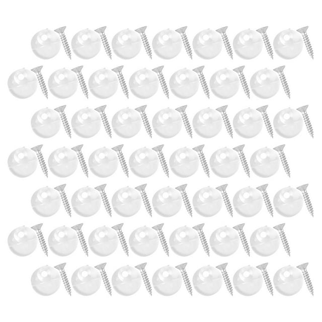 100 Pcs Glass Bracket Coat Hanger Wall Mount Mirrors Wall Clips Glass Panel Mirror Holder Clips