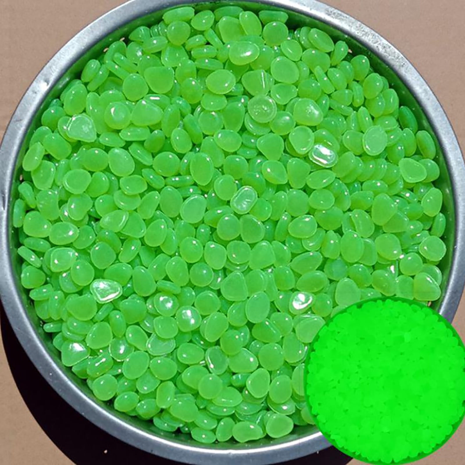 100 Pcs Glowing Rocks Luminous Stone, Glow in The Dark Garden Pebbles ...