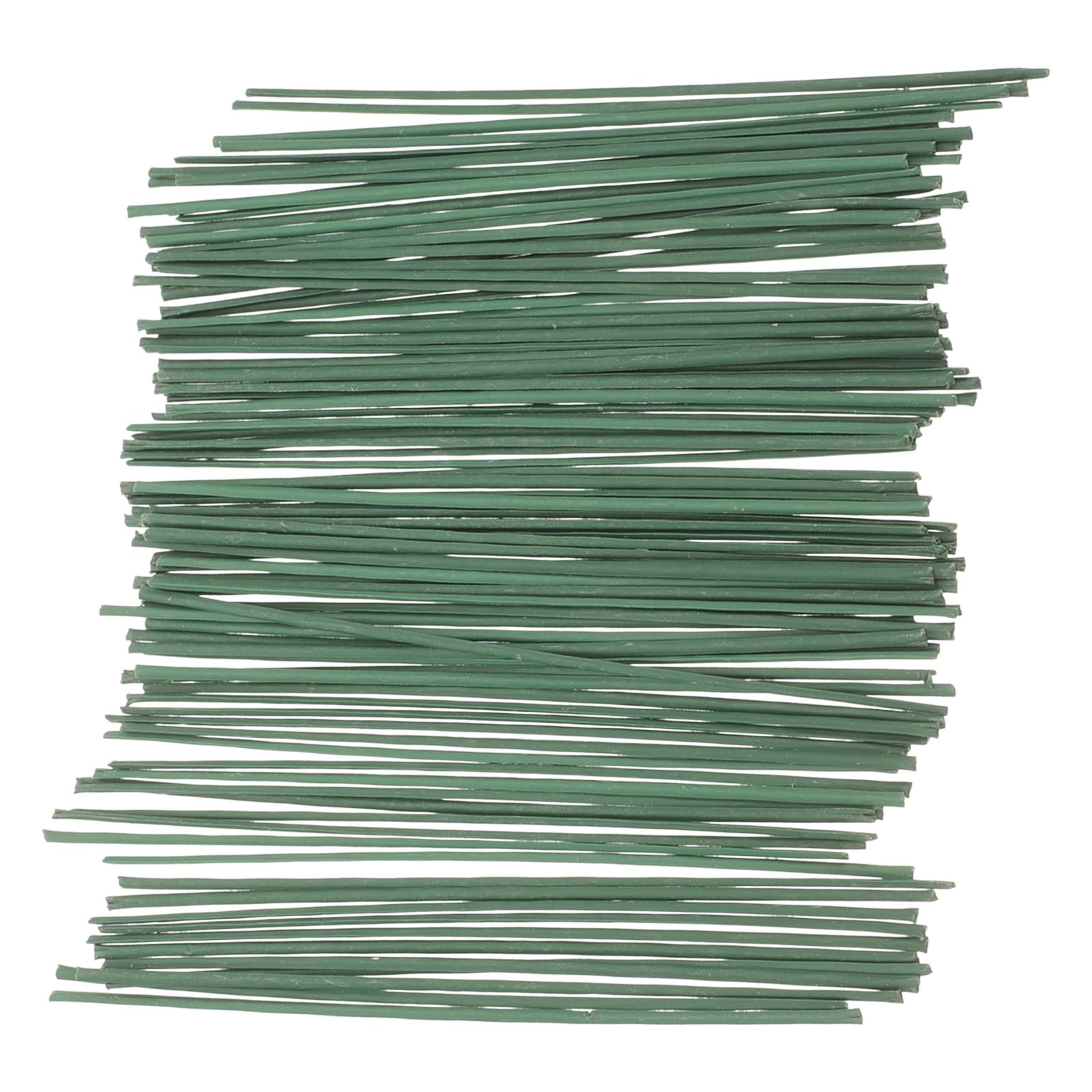 100 Pcs Green Flower Stem Material Wire Support Artificial Flowers Fake ...