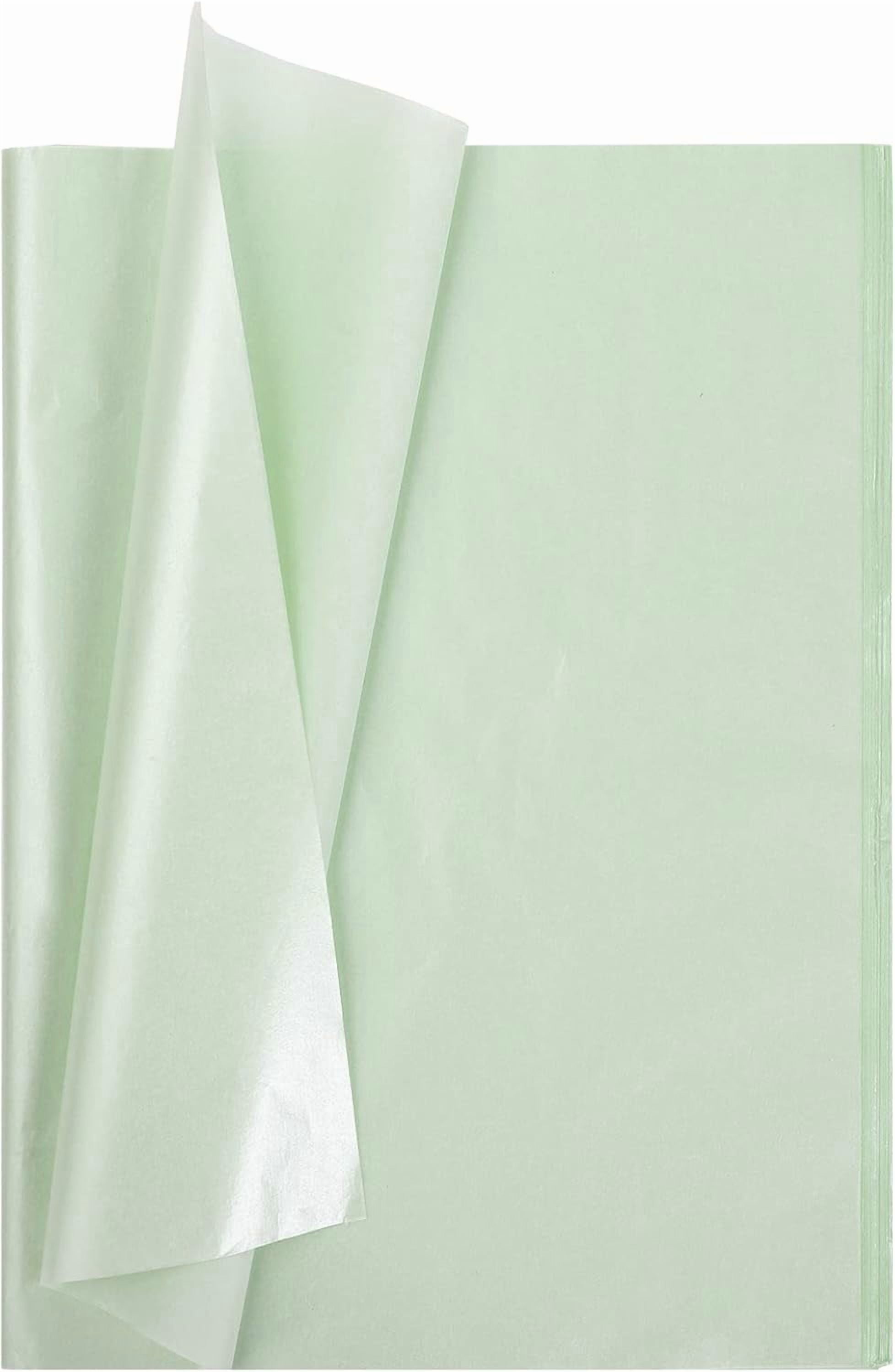 100 Pcs Green Tissue Paper Bulk Metallic Gift Wrapping Paper Green Gift ...