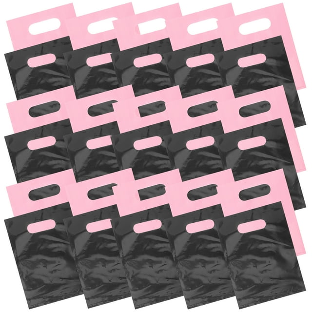 BRIGHTFUFU Rectangular Shopping Bag Pink 100Pcs 7.9x5.9in - Walmart.com