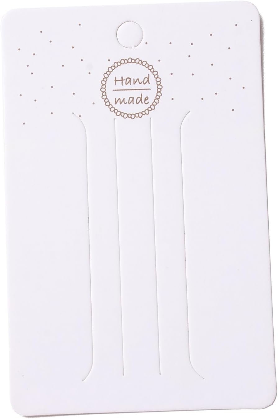 100 Pcs Hair Clip Display Cards Rectangle Paper with Word Handmade ...