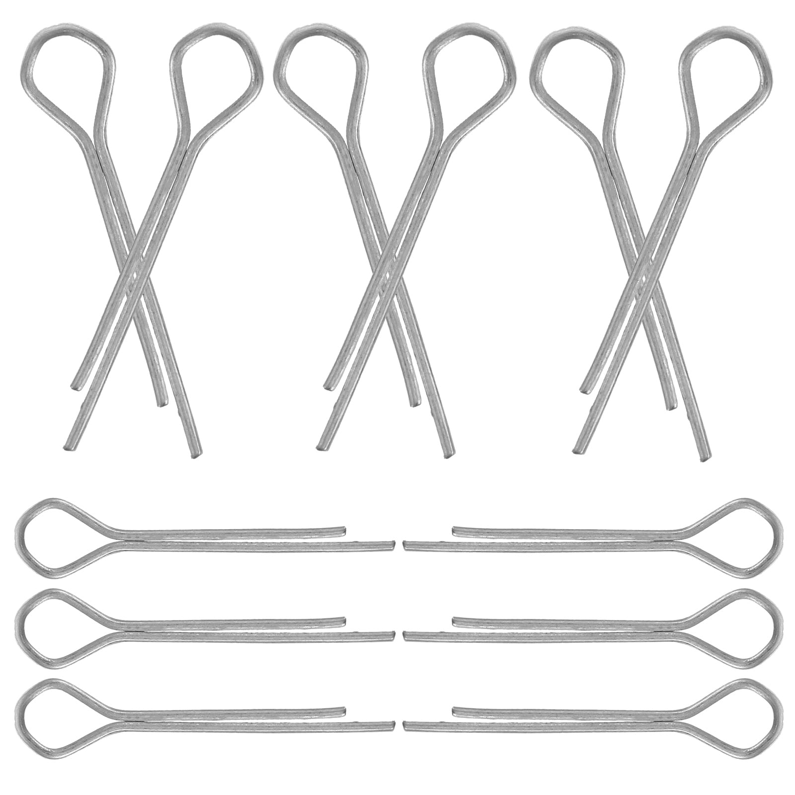 100 Pcs Hairpin Latch The Cars Mechanic Rolling Spring Fastener to Open ...