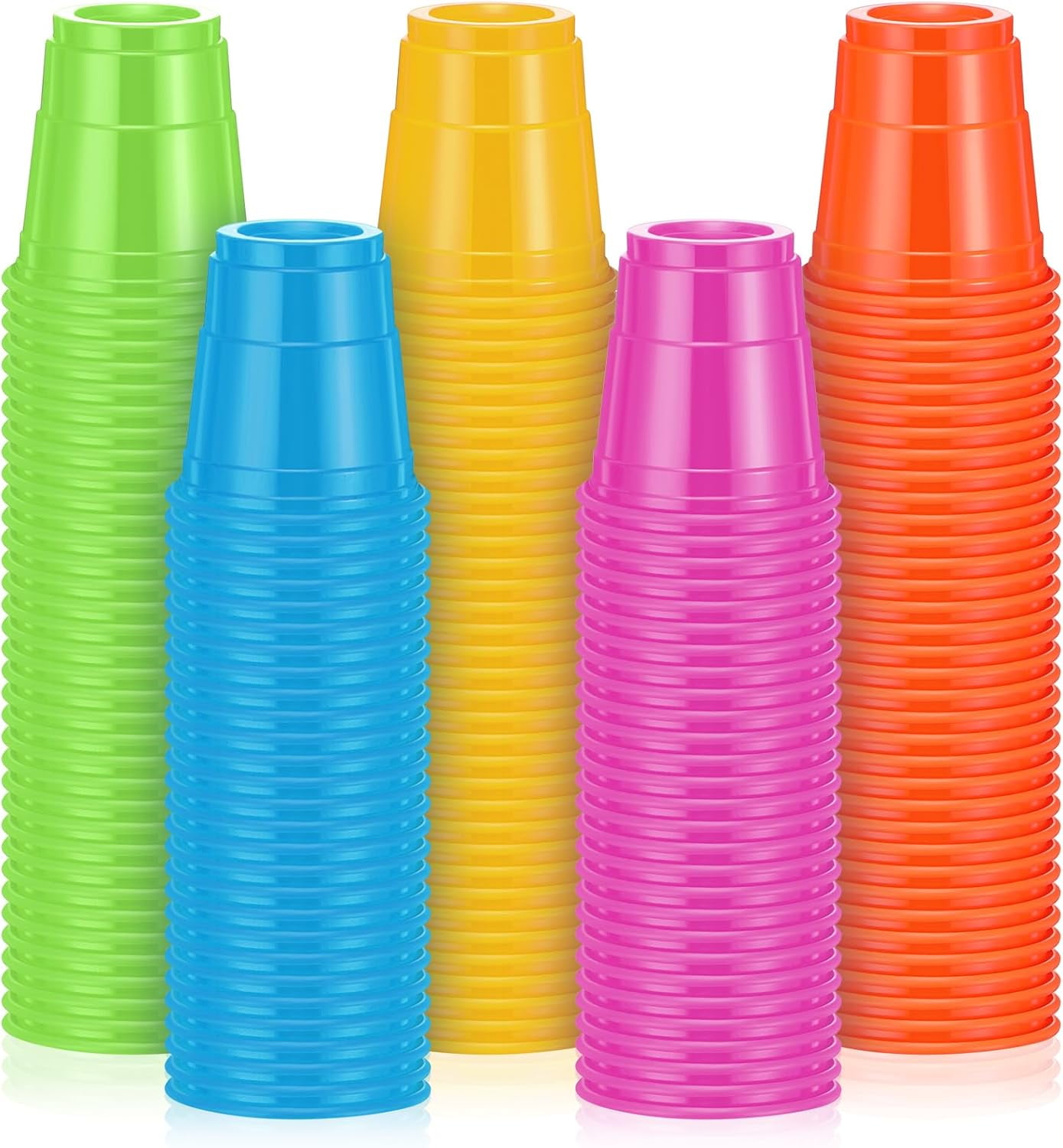 100 Pcs Halloween 2 oz Plastic Shot Glasses Mini Disposable Shot Cups ...