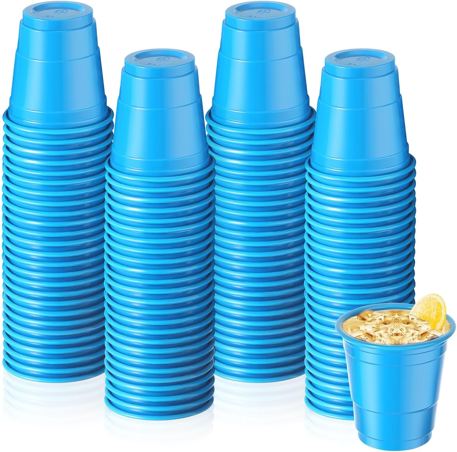 100 Pcs Halloween 2 oz Plastic Shot Glasses Mini Disposable Shot Cups ...