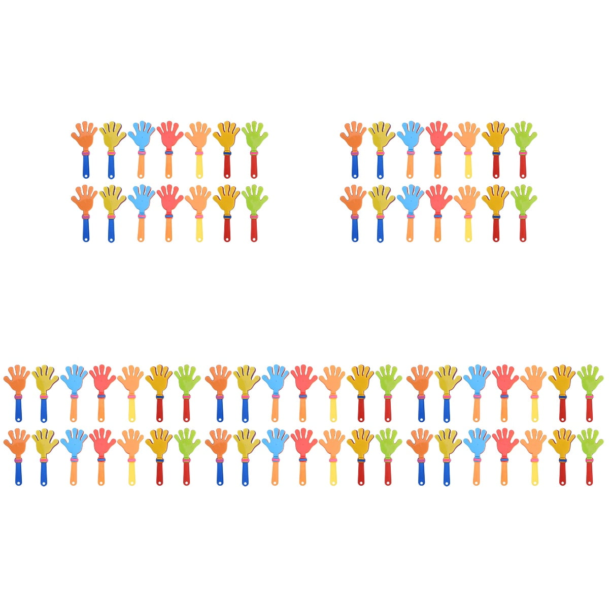100 Pcs Hand Clapper Plastic Clapping Tool Funny Hands Clapping Toys ...