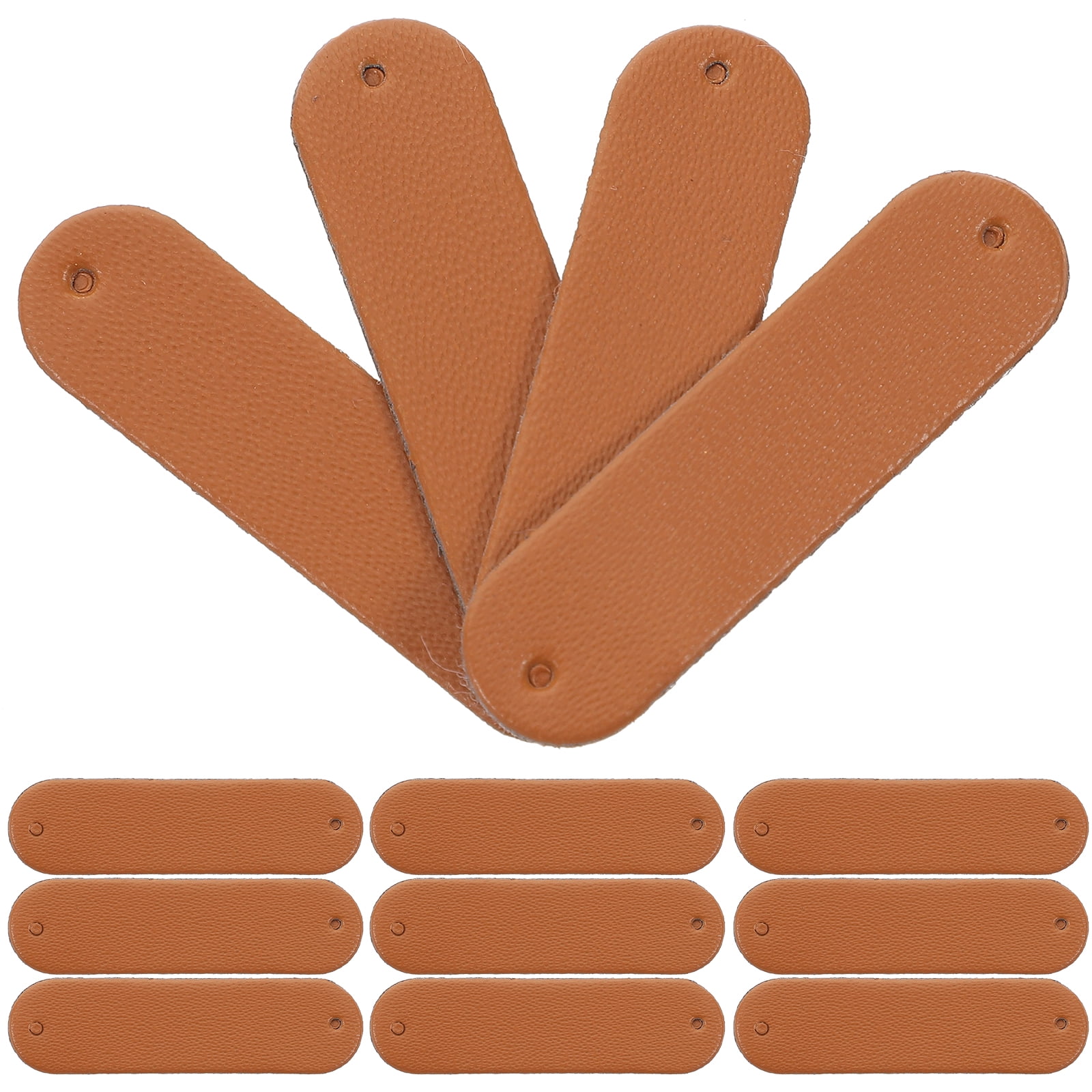 100 Pcs Handmade Leather Tag Labels Crochet Hook Handmade Tags Blank ...