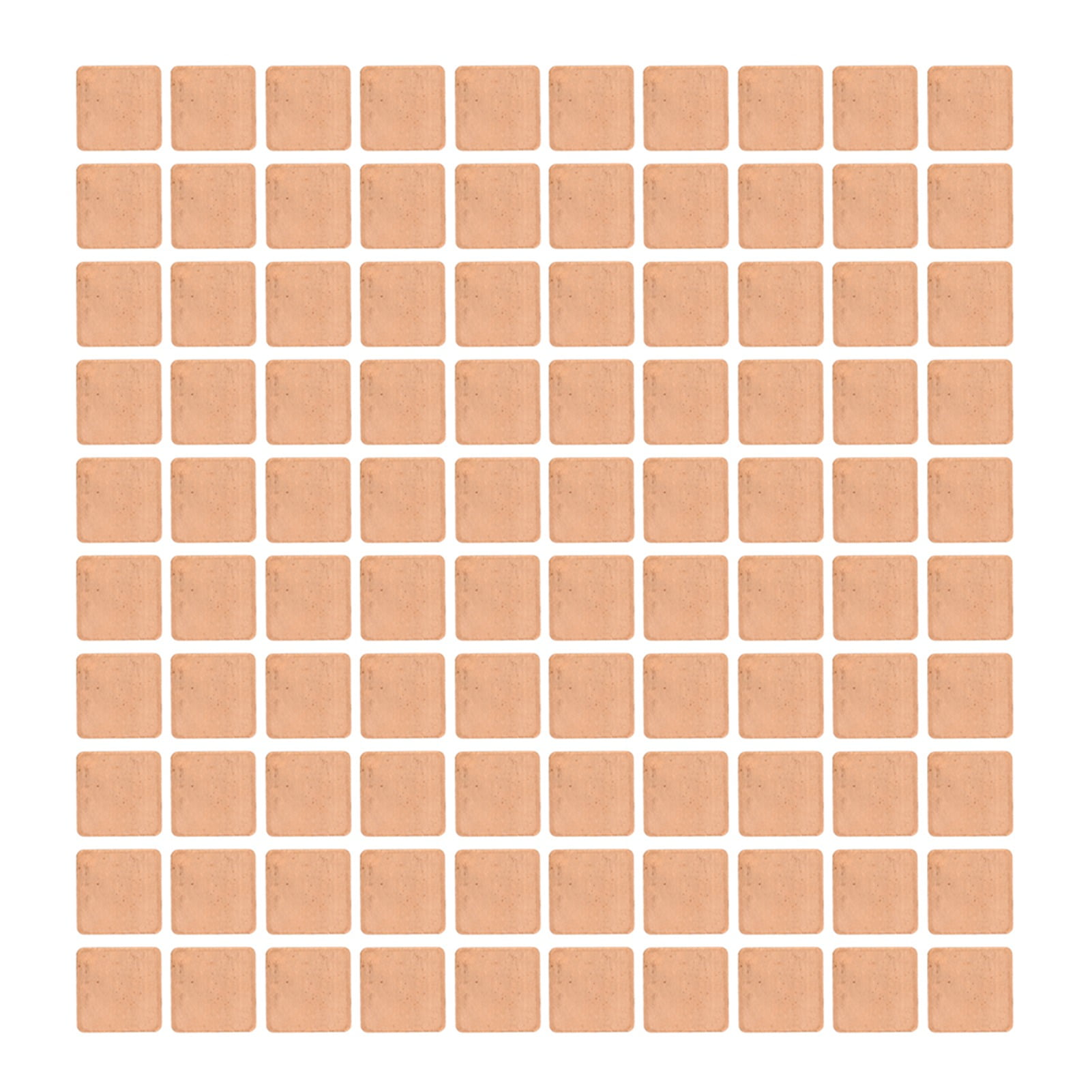 100 Pcs Heatsink Copper Pad Copper Thermal Pad for Desktop Laptop IC ...