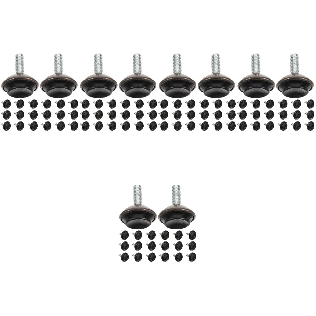 100 Pcs Heavy Duty Chair Chairs Stainless Steel Feet Leg Leveling Table ...