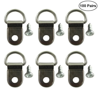 2 Extra Heavy Duty Single Hole D Ring / Triangle Picture Frame Hanger ...