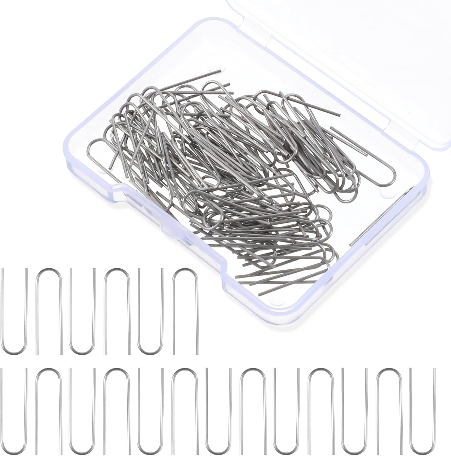 100 Pcs High Temperature Nichrome Wire Jump Rings U Shaped Jump Ring ...