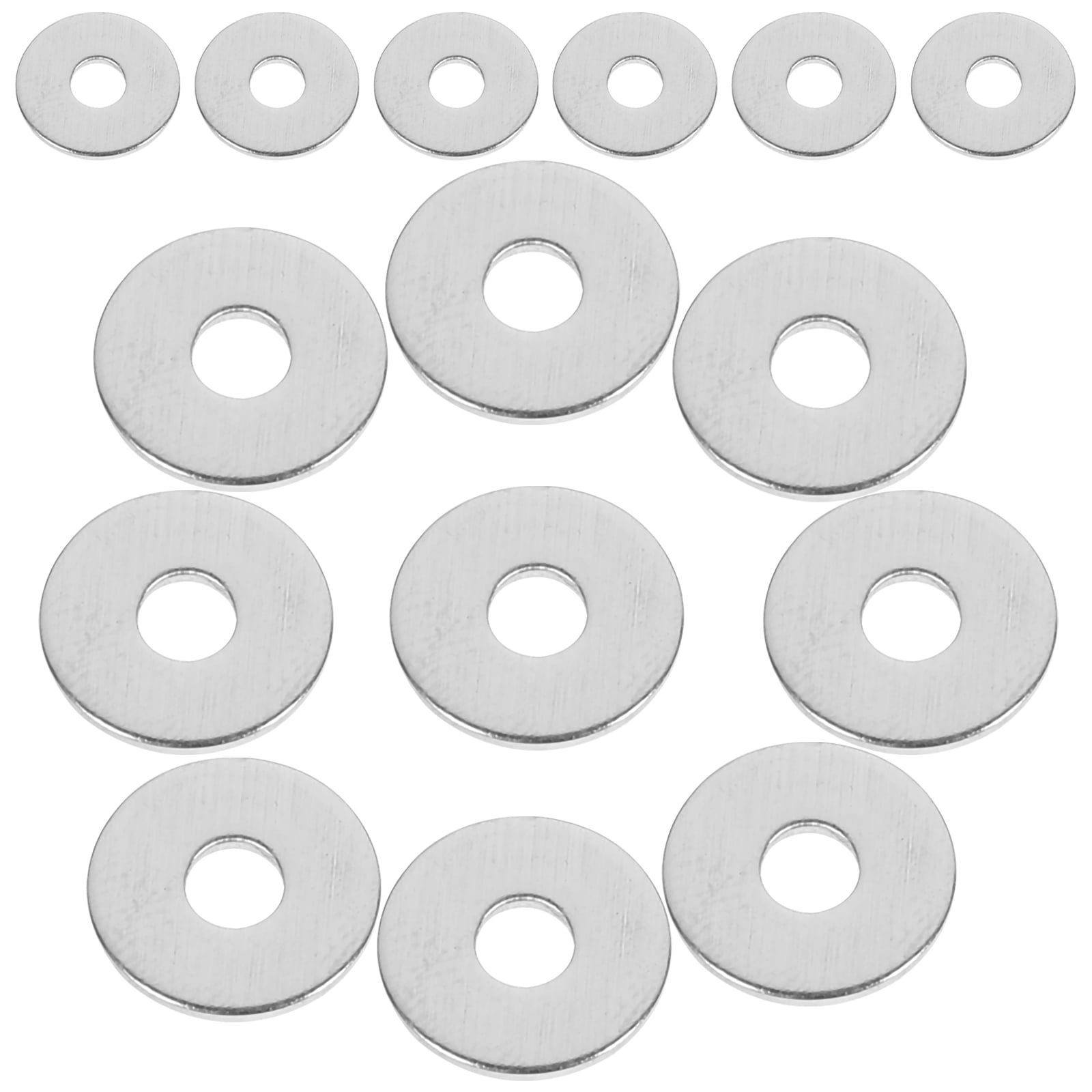 100 Pcs Stainless Steel Flat Washer Washers Household Appliances Metal ...