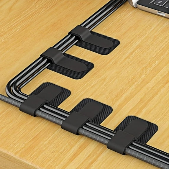 100 Pcs Hook and Loop Cable Straps,Self Adhesive Hook and Loop Cable ...