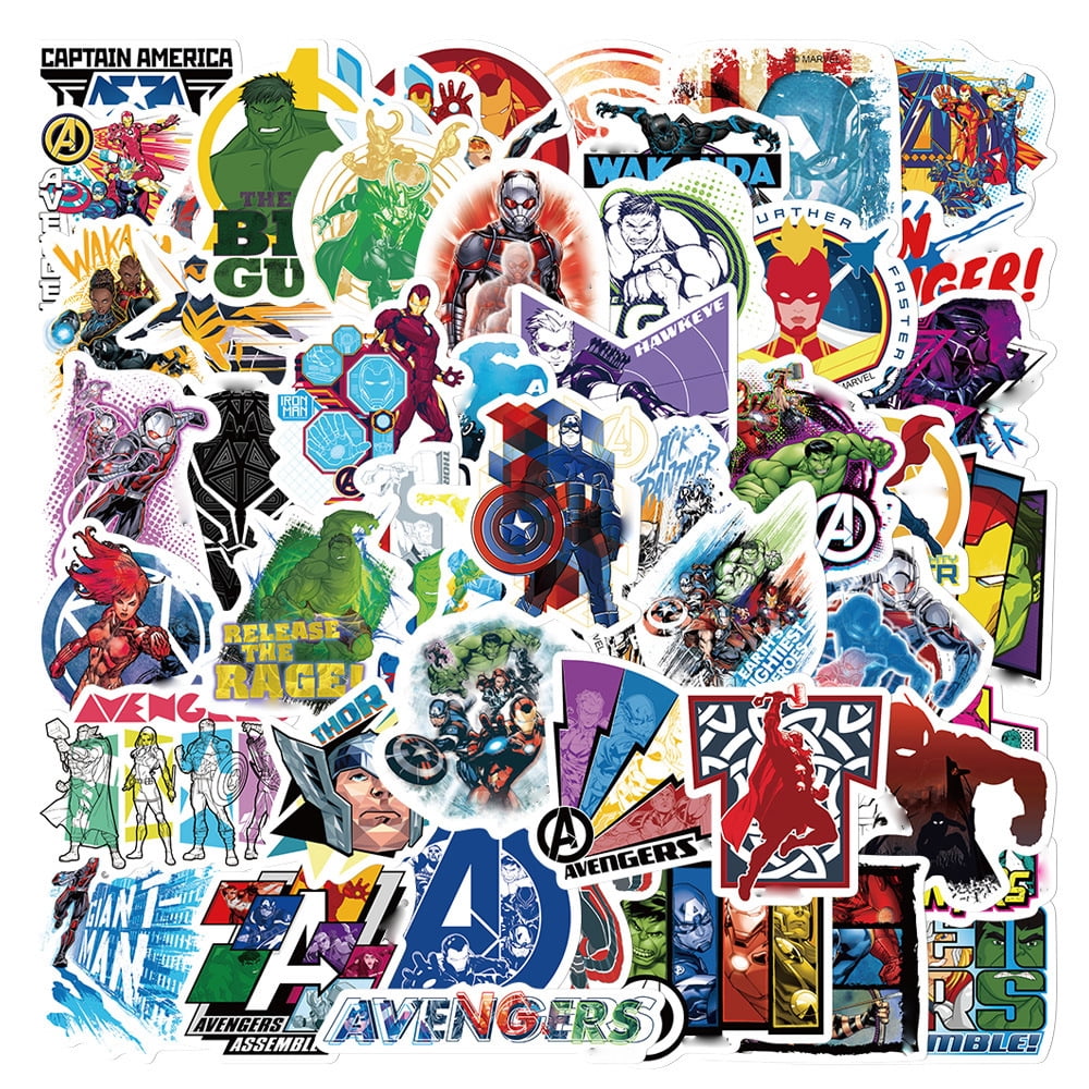 100 Pcs Hulk Stickers Anime Stickers Cartoon Waterproof Stickers for ...