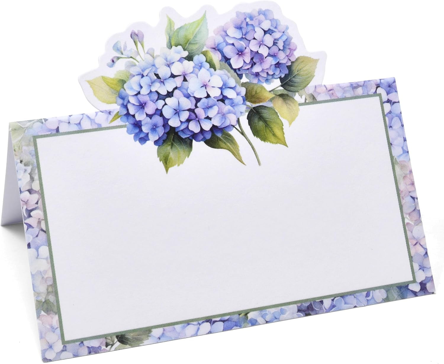 100 Pcs Hydrangea Floral s Flower Seating Name Card Table Setting ...