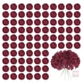 100 Pcs Hydrangeas Artificial Flowers,Ivory Silk Fake Hydrangeas ...