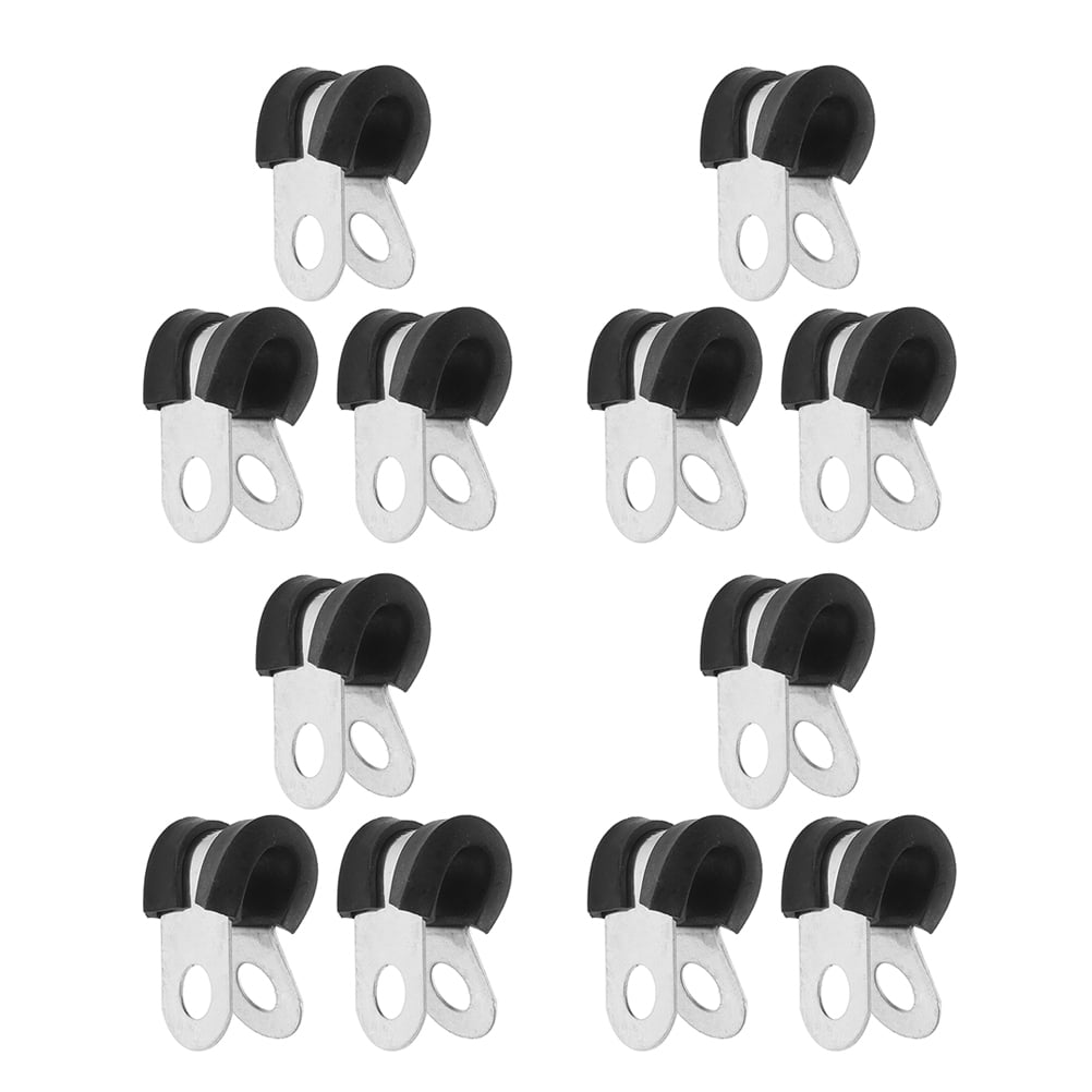 100 Pcs Insulated Wire Clamp Hose Assortment Protective Cover Connector ...