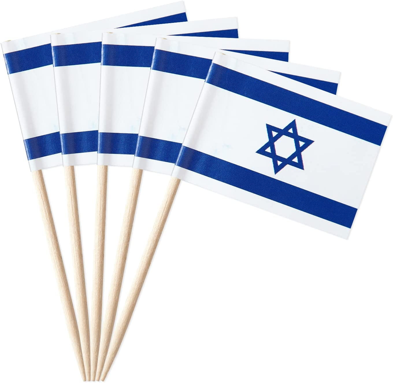 100 Pcs Israel Flag israeli Toothpick Flags Small Mini israeli Cupcake ...