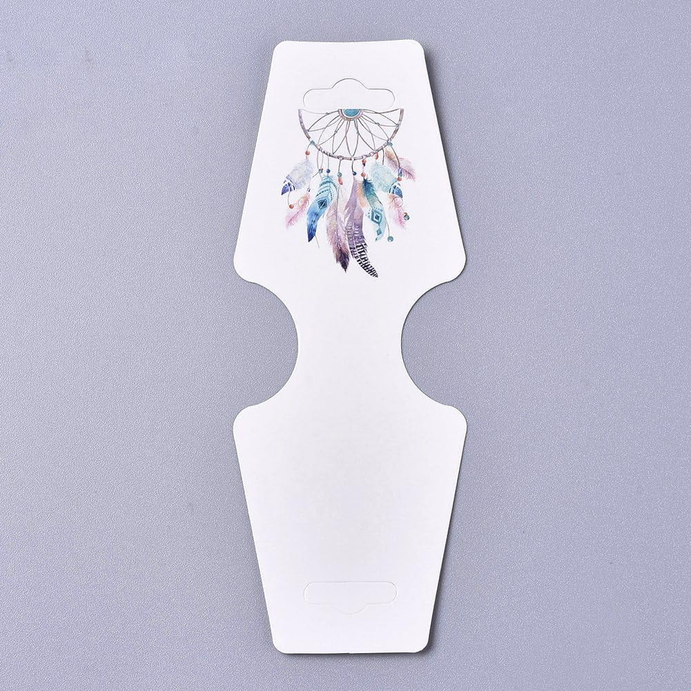 100 Pcs Jewelry Display Cards Bracelet Display Cards Necklace Display ...
