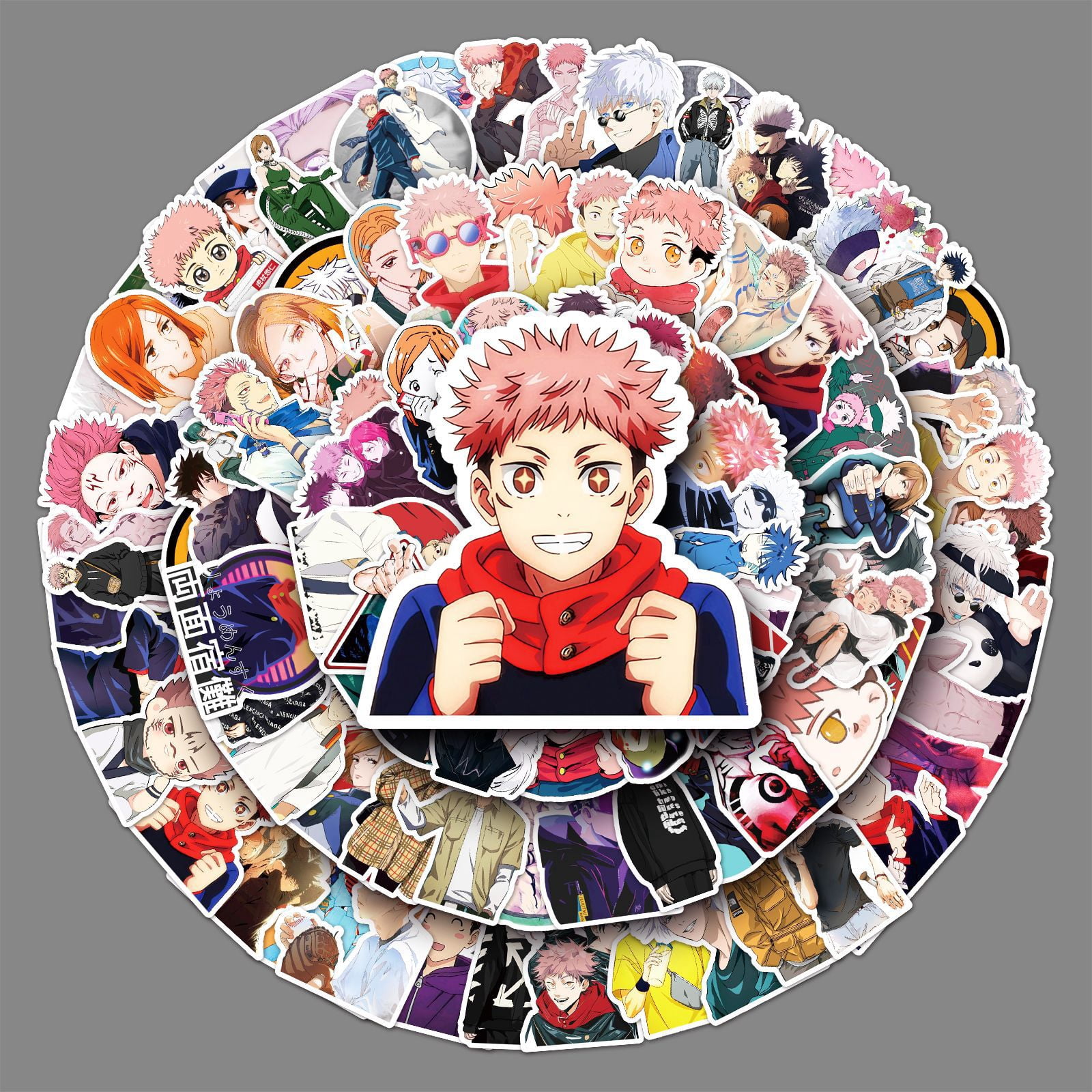 100 Pcs Jujutsu Kaisen Anime Stickers Cartoon Waterproof Stickers for ...