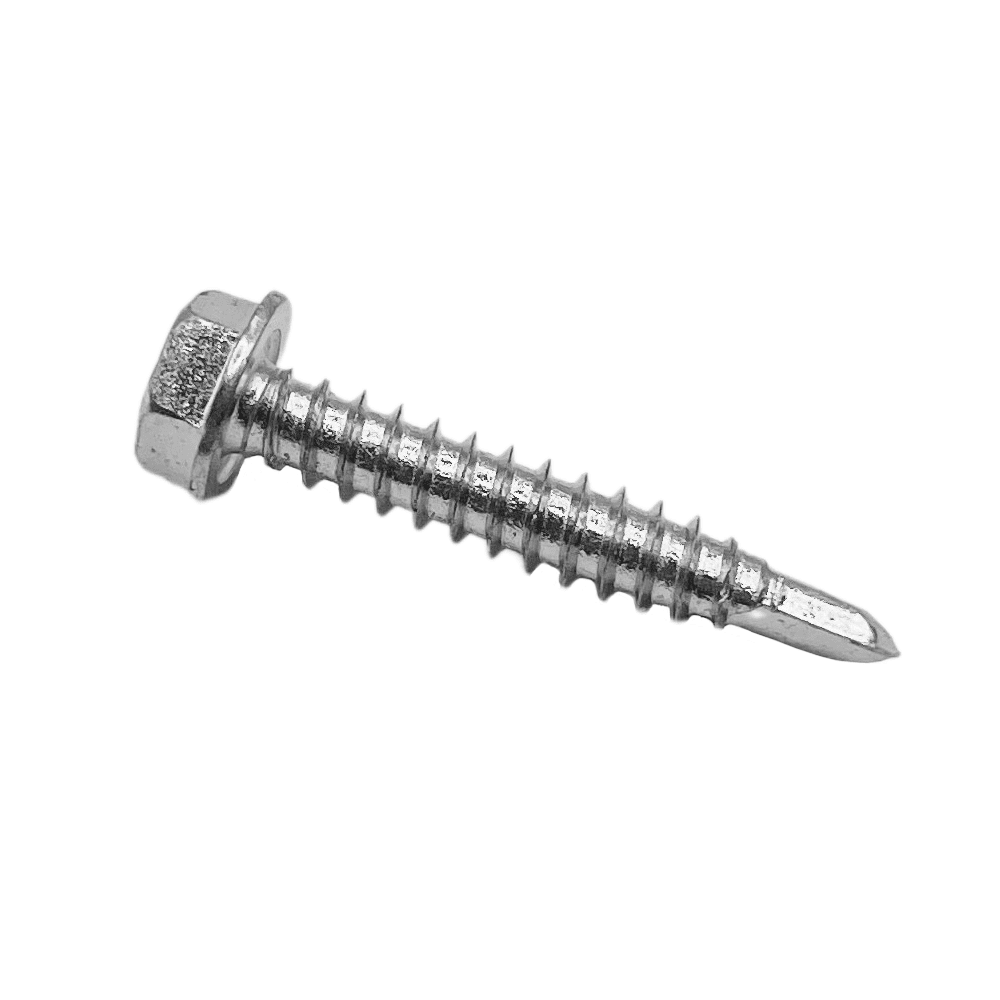 100 Pcs KST #8 x 1" Hex Head Self-Drilling Screws, Zinc Plated, C1022 ...