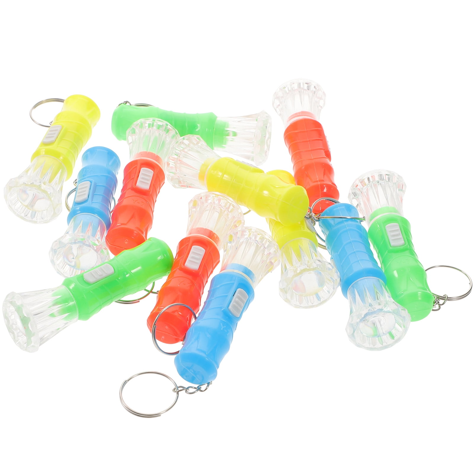 100 Pcs Key Fob Mini LED Flashlight Keychain Tiny Camping Bulk Button ...