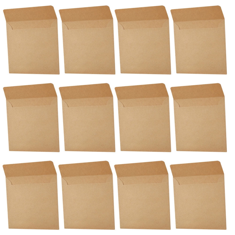 TABLZONE Khaki Kraft Envelopes for Storage Simple and Practical 100Pcs ...