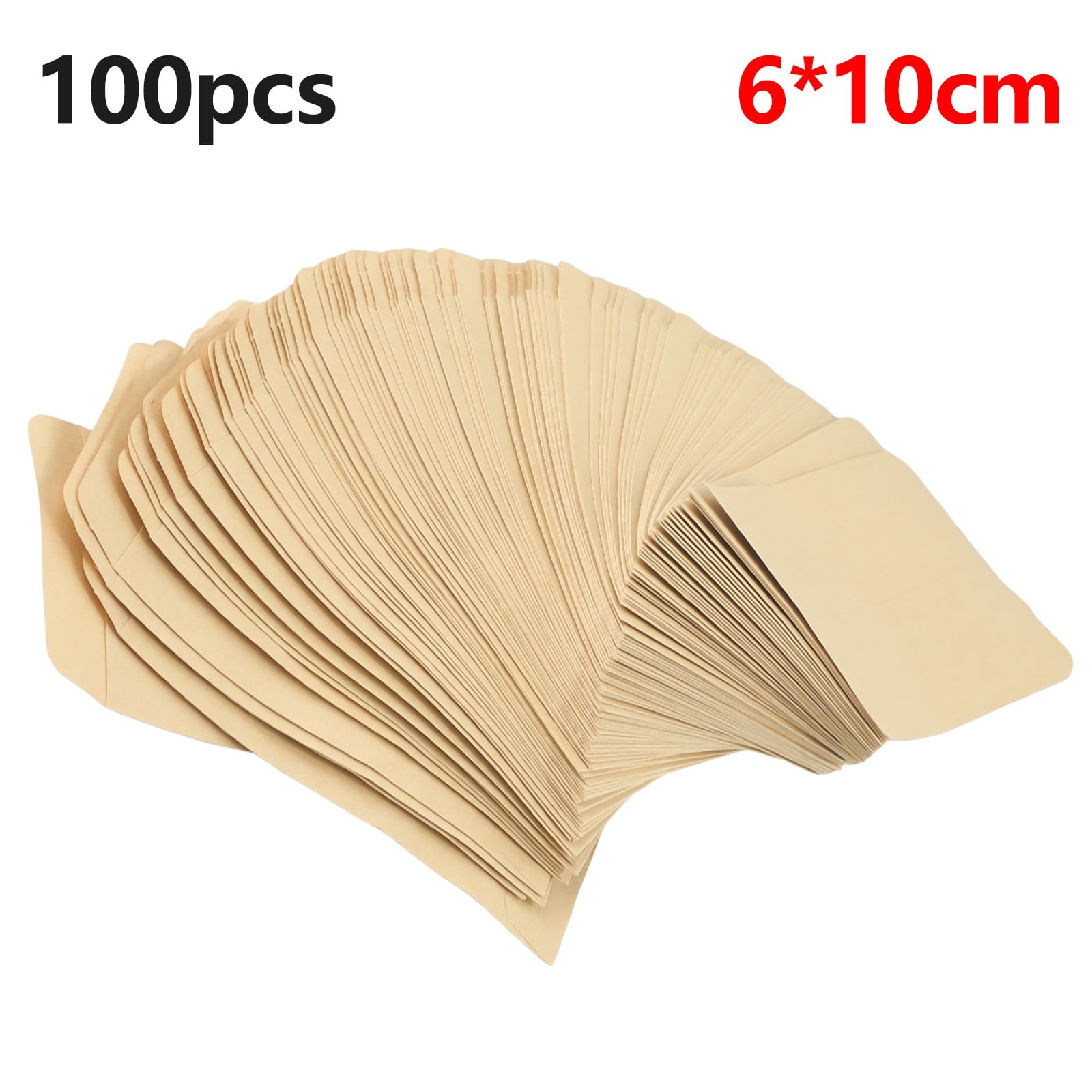 100 Pcs Kraft Paper Envelopes Mini Coin Packets Storage Bags for ...