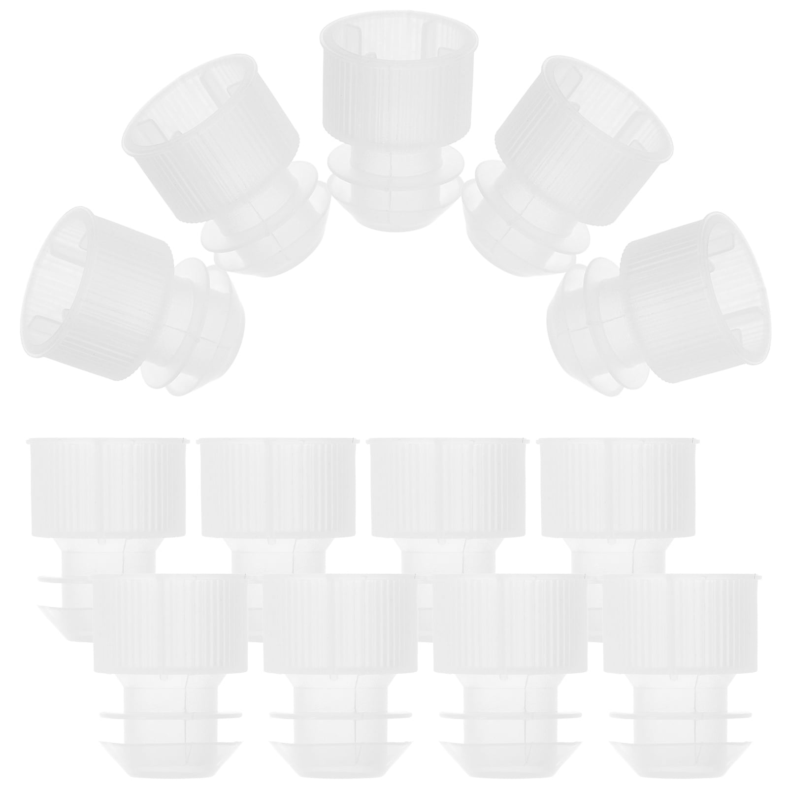 100 Pcs Lab Stoppers For Test Tubes Plastic Sealing Plugs Laboratory ...
