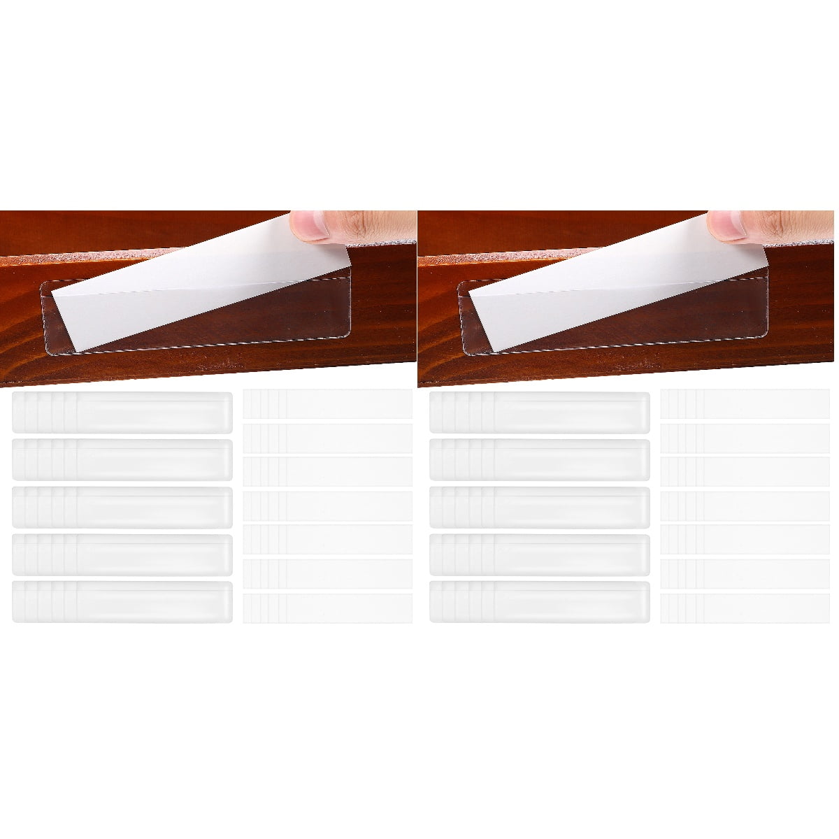 100 Pcs Label Bag Paper School Labels Self-adhesive Index Card Pockets ...