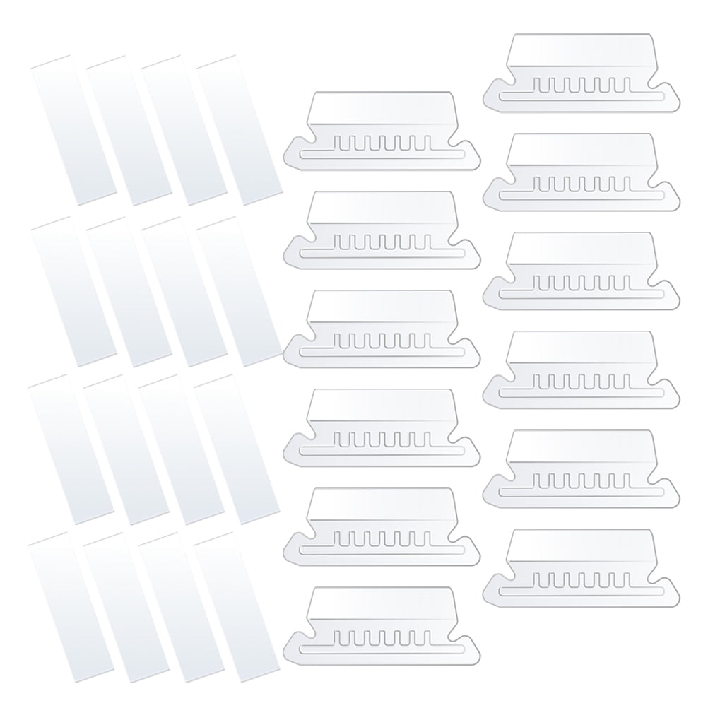 100 Pcs Label Holder Hanging File Tabs and Inserts Small Folders Home ...