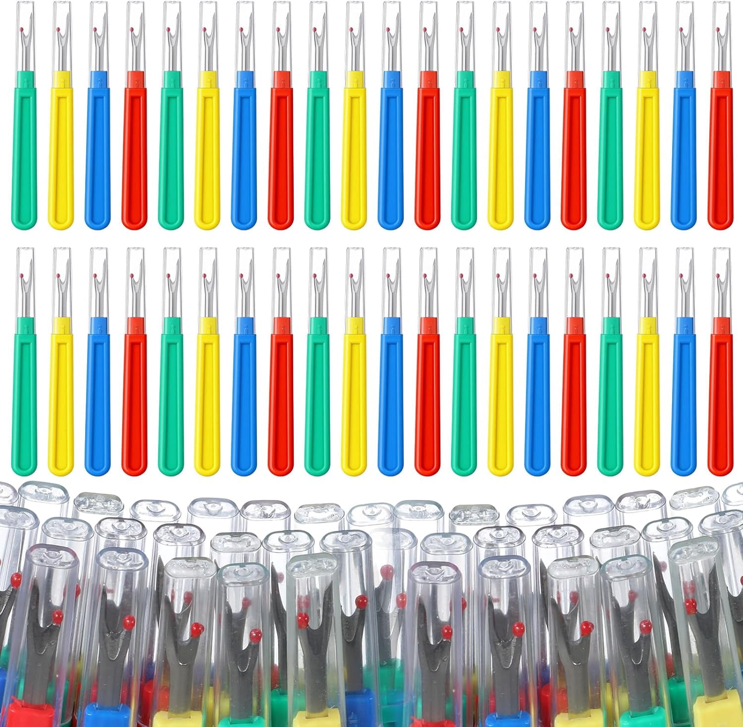 100 Pcs Large Seam Rippers 5.5" Colorful Stitch Remover Tool for Sewing ...