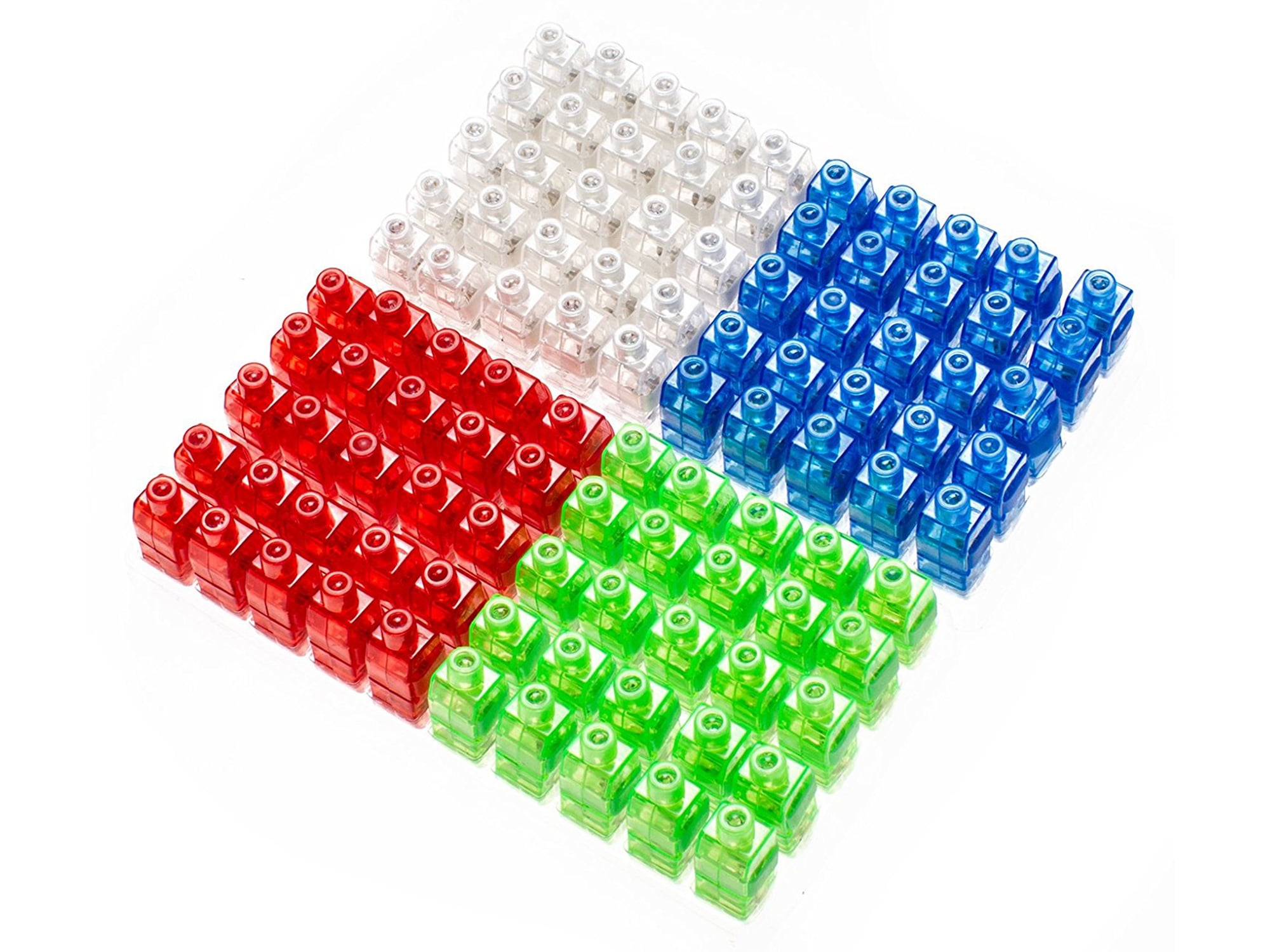 100 Pcs Laser LED Finger Flashlights for Kids Bulk LED Party Finger ...